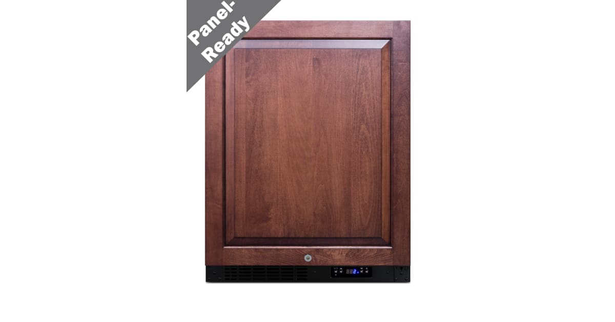 Summit ALFZ51IF 24 Inch Wide 4 Cu. Ft. Built-In Upright Compact Freezer ...