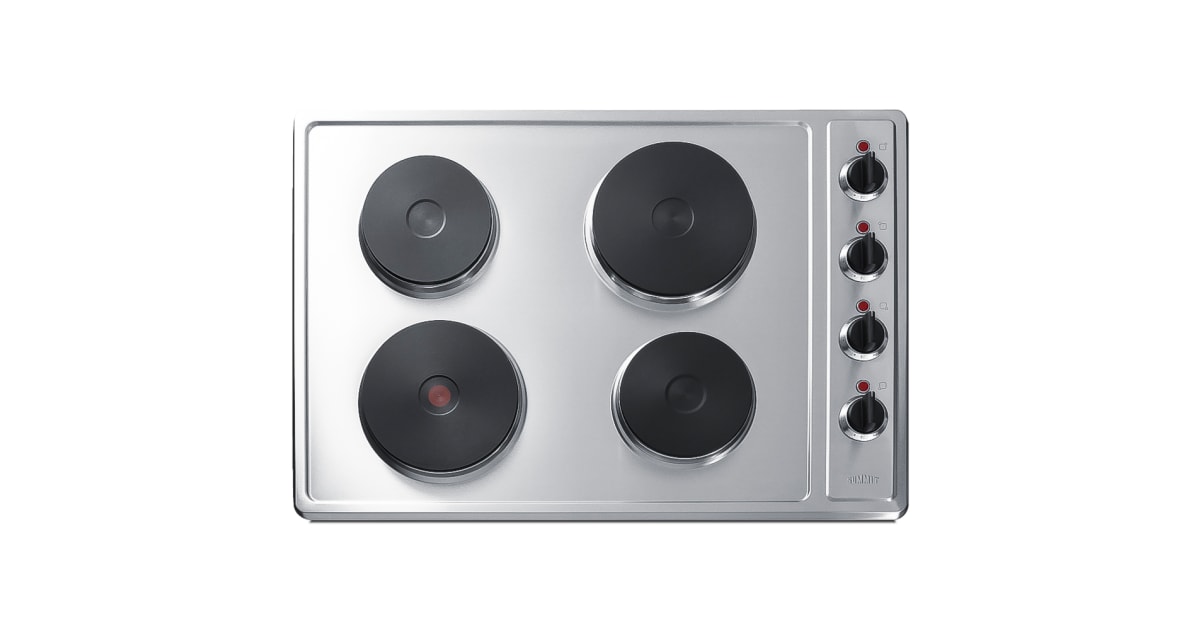 Summit CSD4B300 30 Inch Wide 4 Burner Electric Cooktop with Burner ...