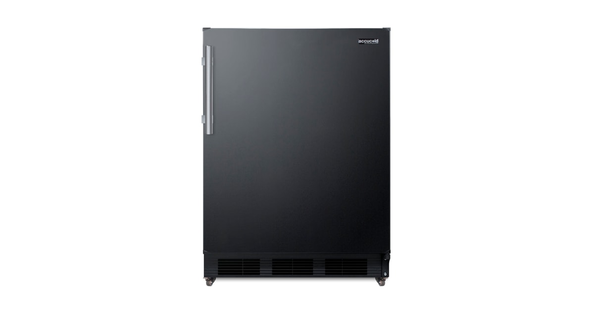 Summit FF7LBLKMBL 24 Inch Wide 5.5 Cu. Ft. Compact Freezerless ...