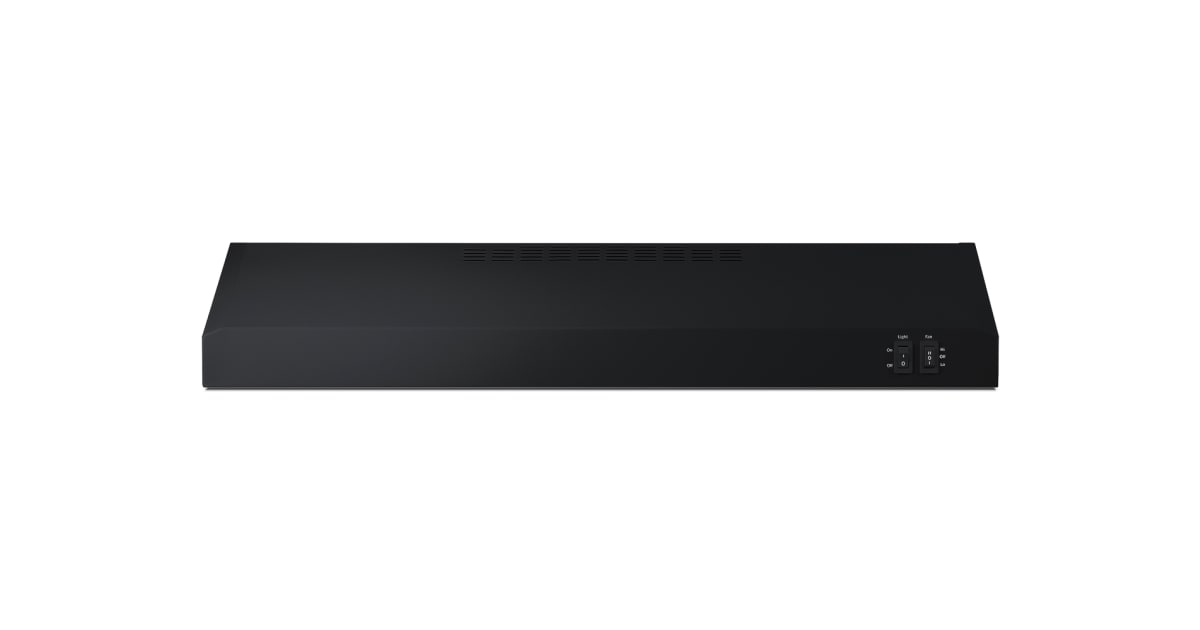 Summit HC30BB 300 CFM 30 Inch Wide Under Cabinet Range Hood with Rocker ...