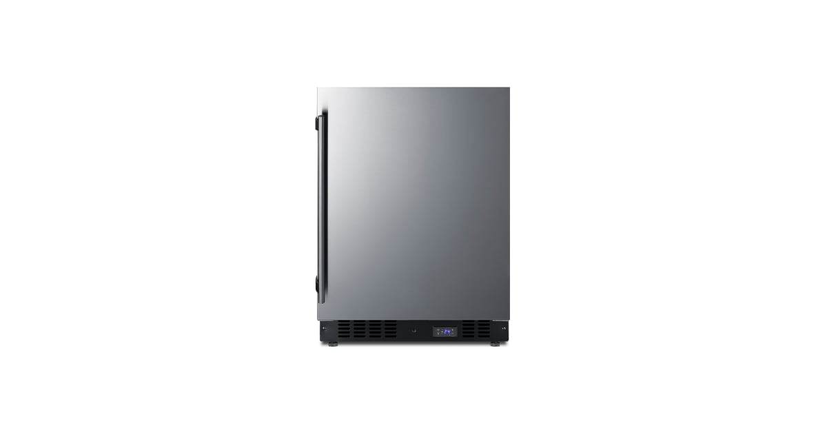 Summit SCFF53BSS 24-Inch Built-In Freezer with Lock - Stainless Steel ...