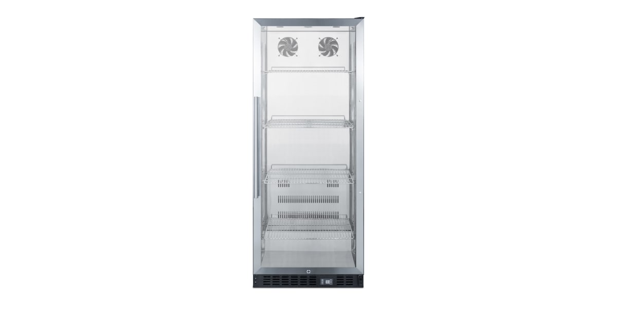 Summit SCR1156CSS 24 Inch Wide 11 Cu. Ft. Beverage Cooler with ...