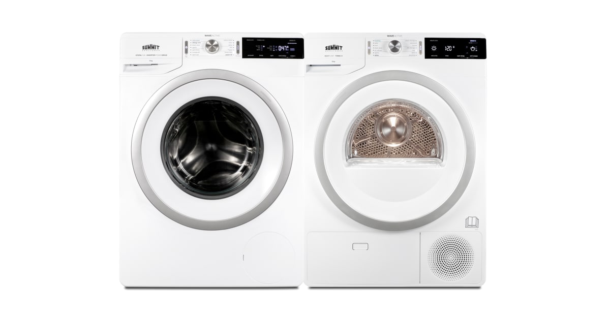 Summit SLS24W3P 24 Inch Wide 2.3 Cu. Ft. Front Load Washer and 24 Inch ...