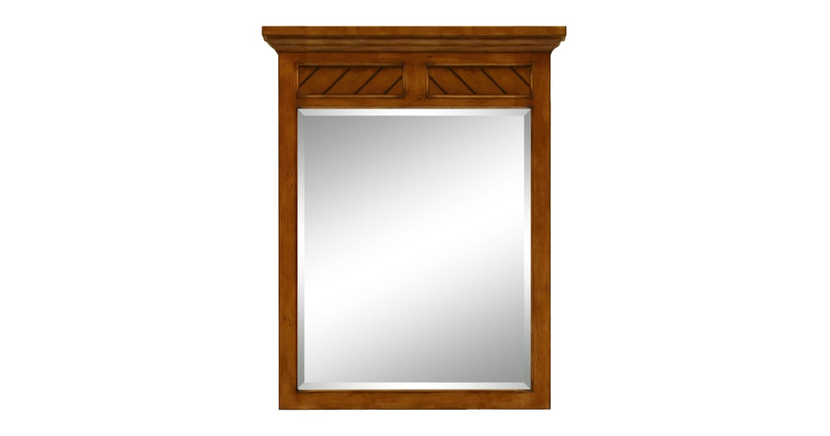 Sunny Wood BP3038MR 30" Framed Bevel Mirror from the Bay Pointe ...