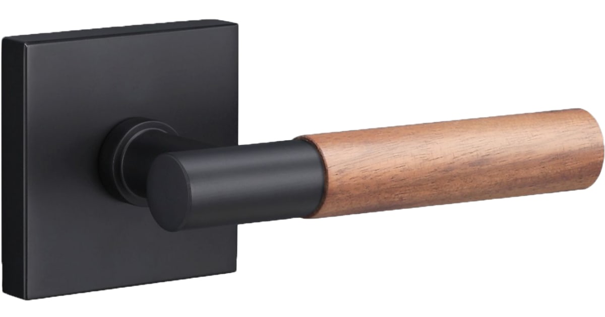 Sure-Loc AP101-SQ FBL-RD GRIP-WN Aspra Square Passage Door Lever Set ...