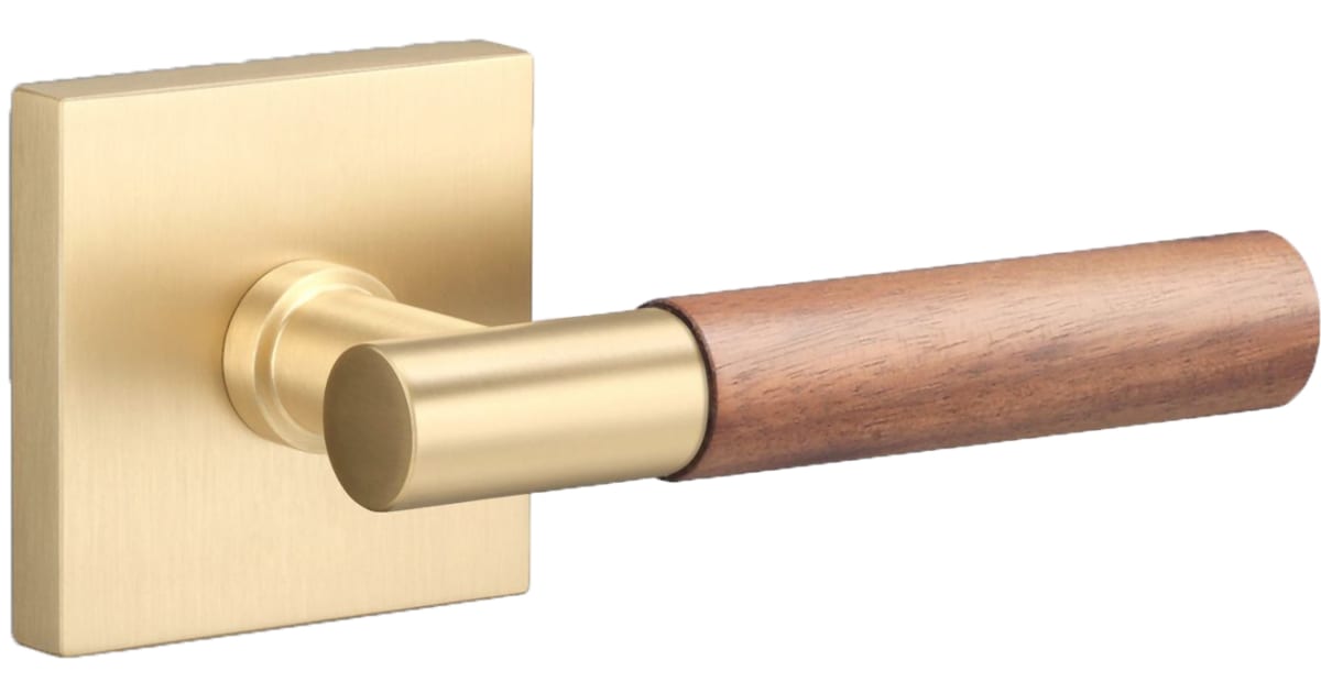 Sure-Loc AP101-SQ SB GRIP-WN Aspra Square Passage Door Lever Set with ...