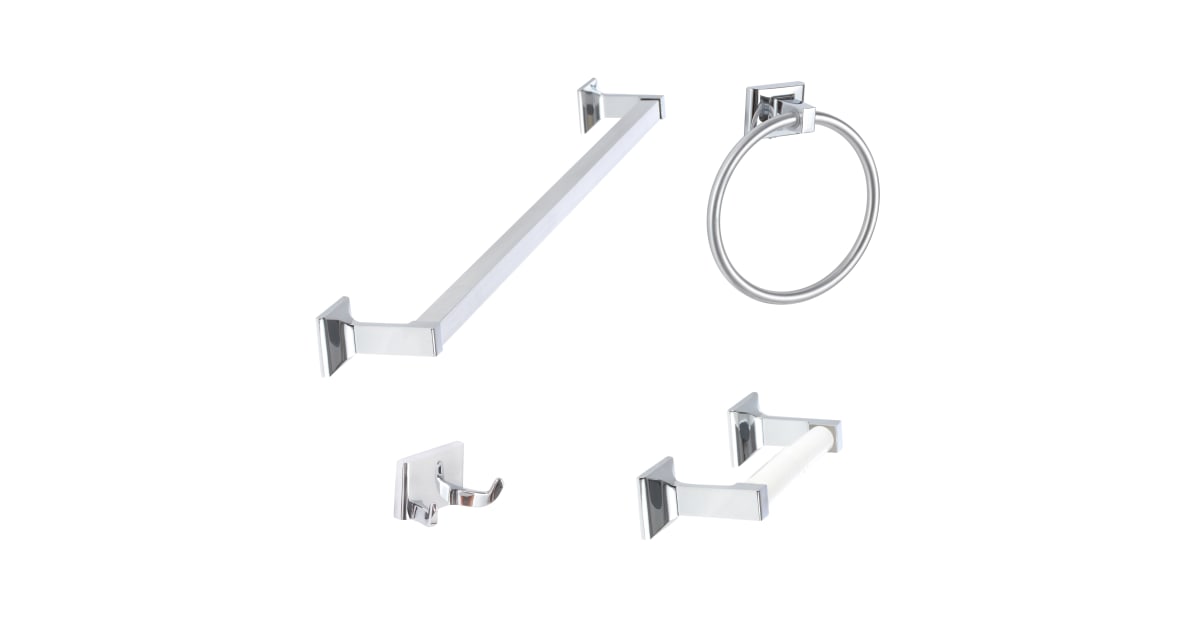 Sure-Loc BA-SET-PH2 26 Basic Bath 4 Piece Bathroom Package with 30 ...