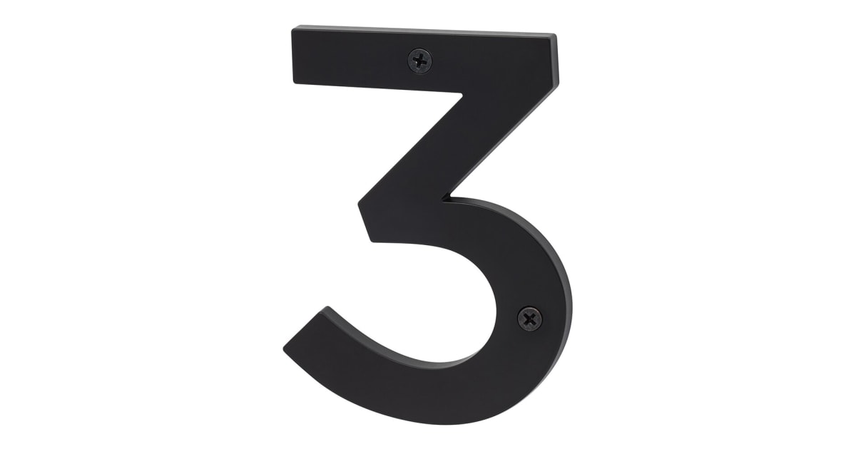 Sure-Loc HN5-3 FBL 5 Inch Tall Zinc House Number 3 | Ferguson Home