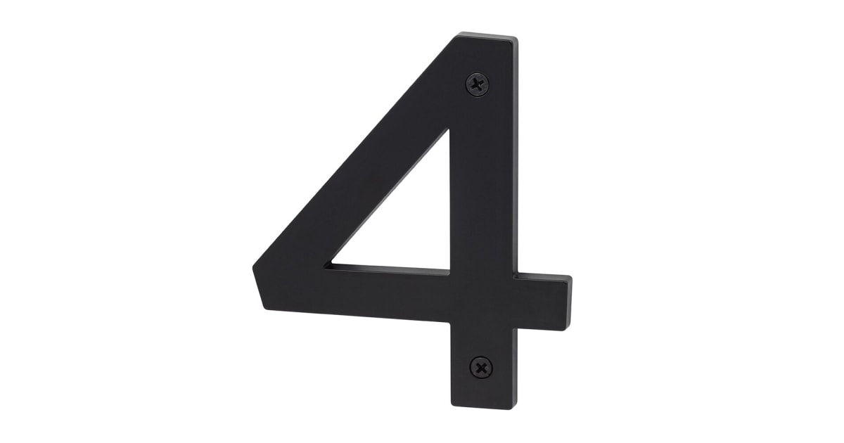 Sure-Loc HN5-4 FBL 5 Inch Tall Zinc House Number 4 | Ferguson Home