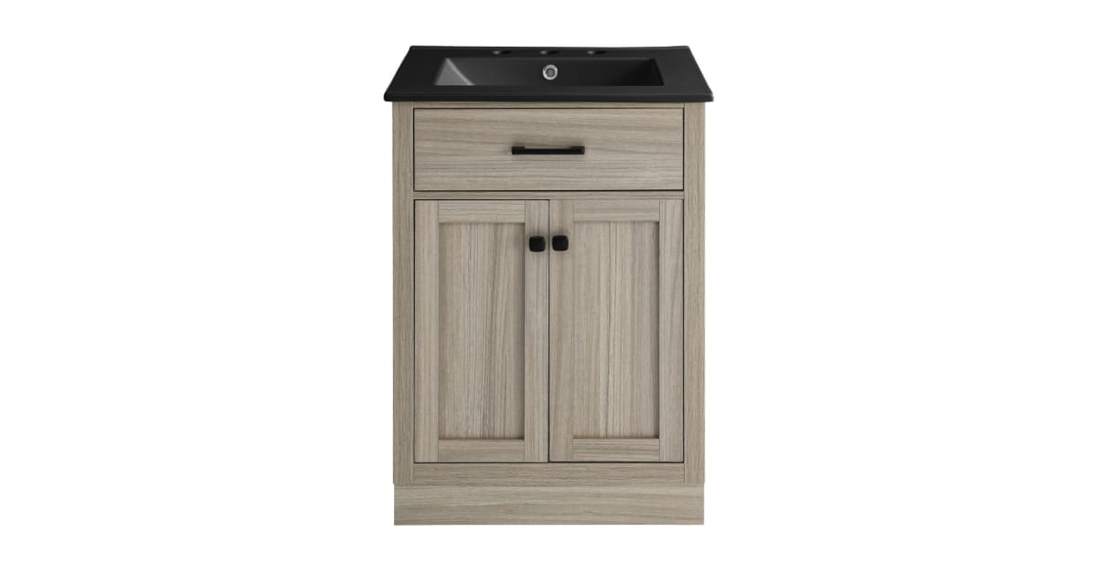 Swiss Madison SM-BV432-3MB Burdon 24" Free Standing Single Basin Vanity ...