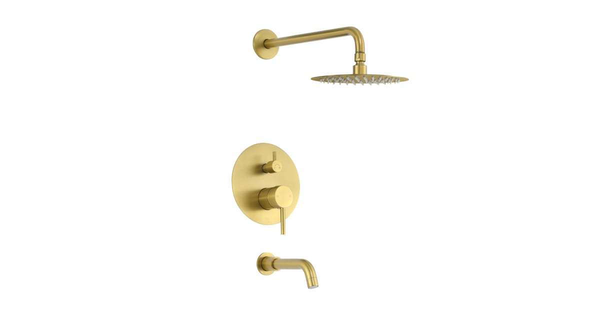 Swiss Madison SM-STF00BG Ivy Tub and Shower Trim Package with 1.8 GPM ...