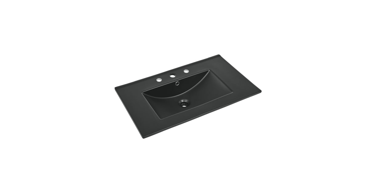 Swiss Madison SM-VT230-3MB 30" 3-Hole Widespread Vanity Sink Top ...