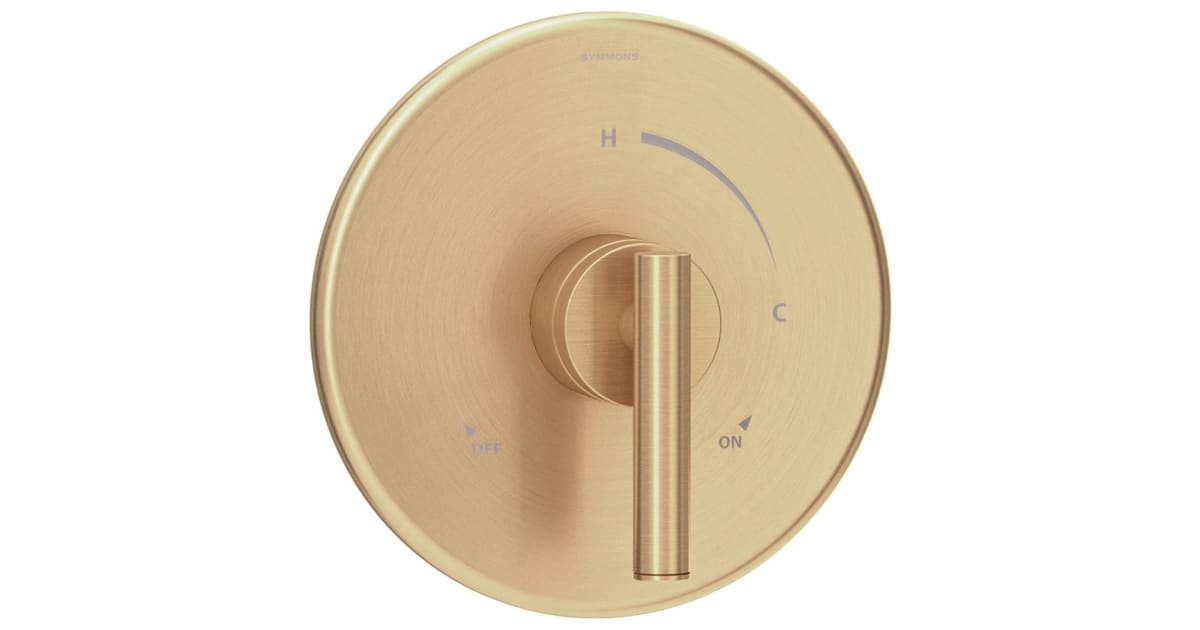 Symmons 3500-CYL-B-BBZ-TRM Dia Single Function Pressure Balanced Valve ...