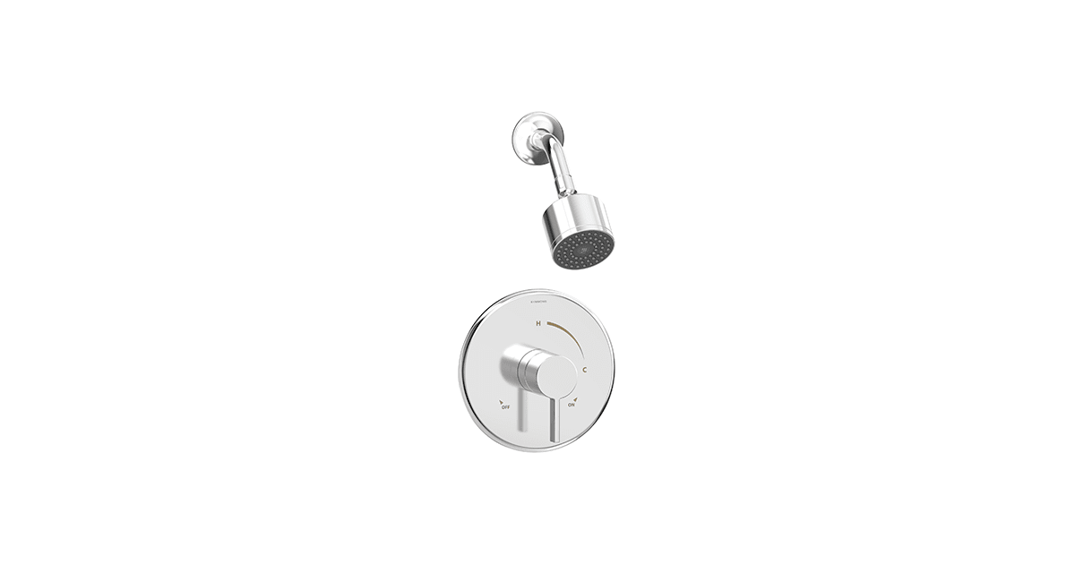 Symmons 3521-B-1.5-TRM Dia Shower Only Trim Package with 1.5 GPM Single ...
