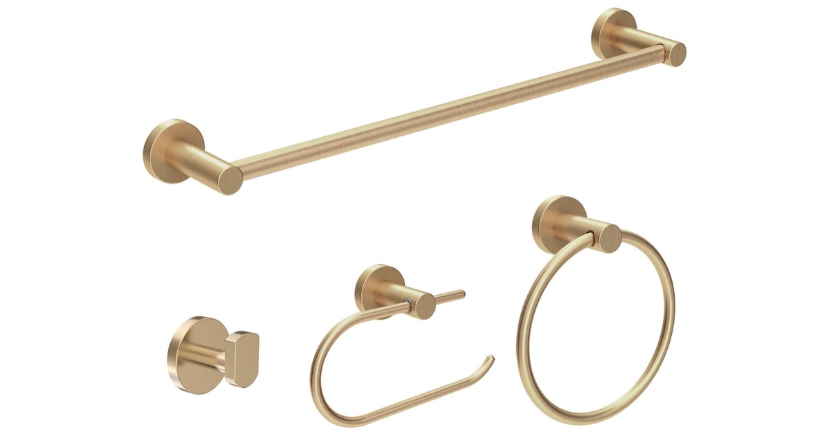 Symmons 35AC4BUNDLEBBZ Dia Bathroom Hardware Set - Includes Towel Bar ...