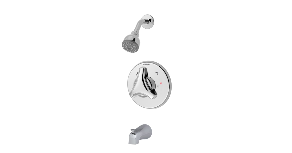 Symmons 9602-X-P Origins Tub and Shower Trim Package with Single ...