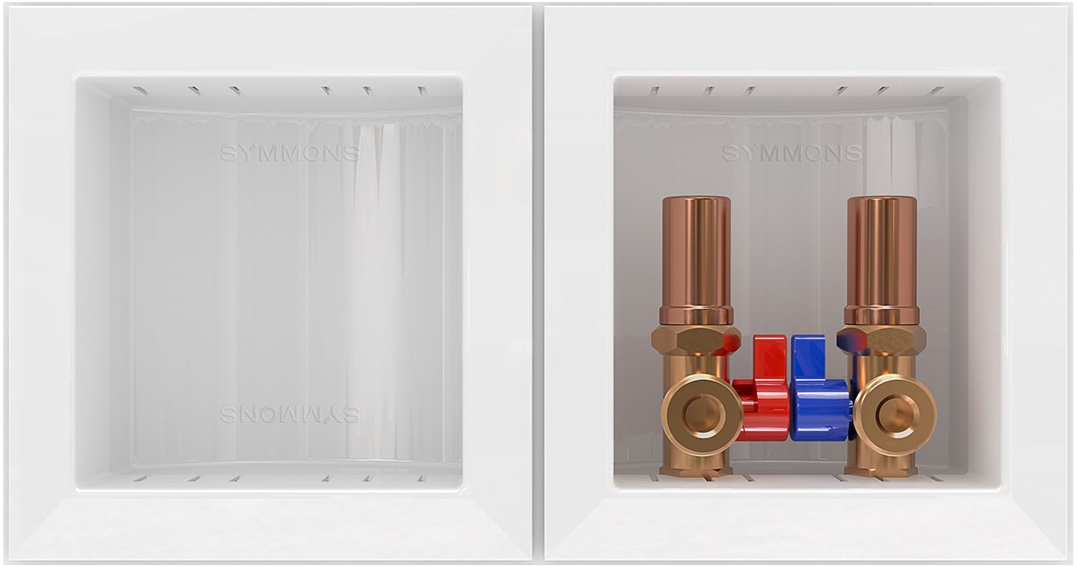 Symmons LM600A LaundryMate Washing Machine Valve Boxes with Water ...