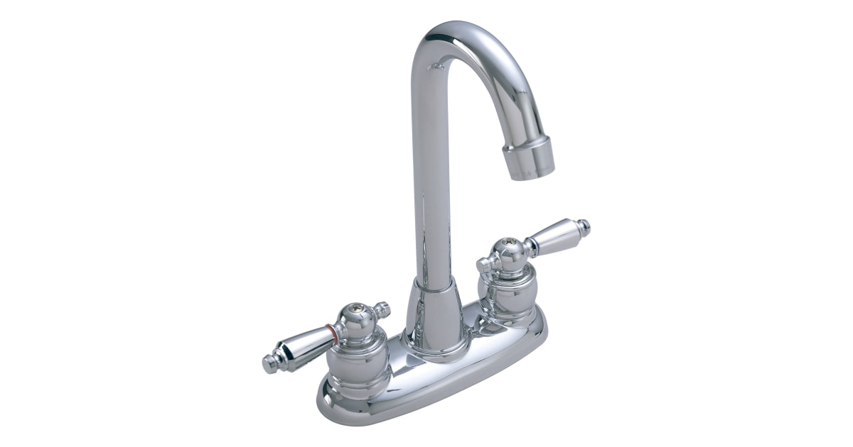 Symmons S-245-LAM-1.0 Symmetrix 1.0 GPM Centerset Bar Faucet with Lever ...