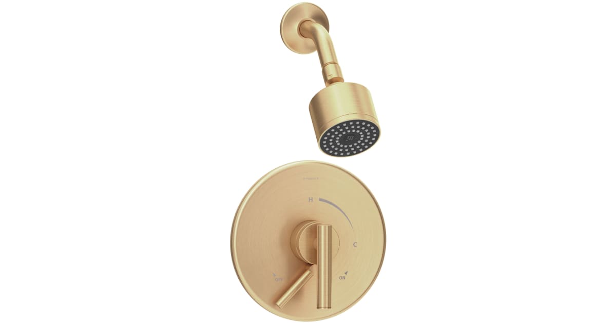 Symmons S-3501-CYL-B-BBZ-1.5-TRM Dia Shower Only Trim Package with 1.5 ...