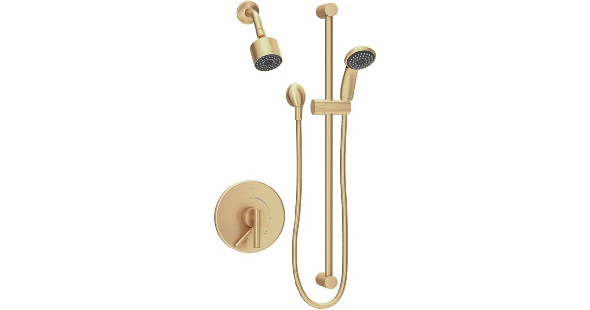 Symmons S3508BBBZ15TRM Dia Pressure Balanced Shower System with Shower ...