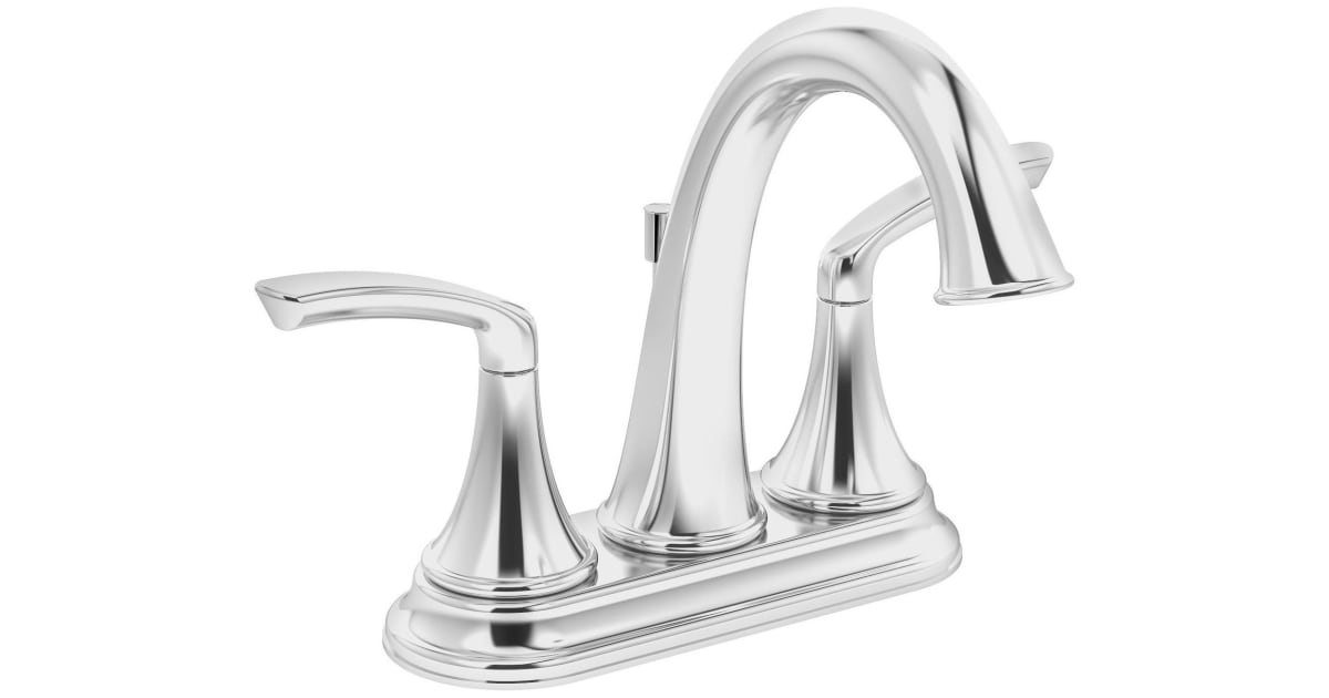 Symmons SLC-5512-1.0 Elm 1.0 GPM Centerset Bathroom Faucet with Pop-Up ...