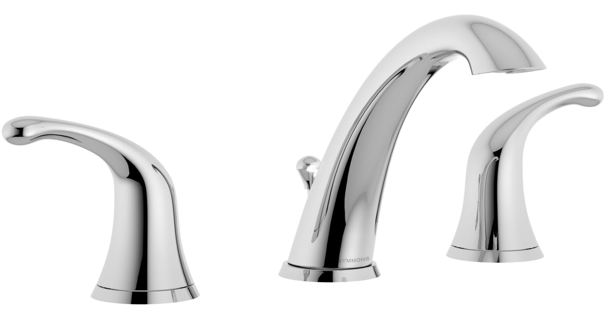 Symmons SLW-6612-1.0 Unity 1.0 GPM Widespread Bathroom Faucet with Pop ...