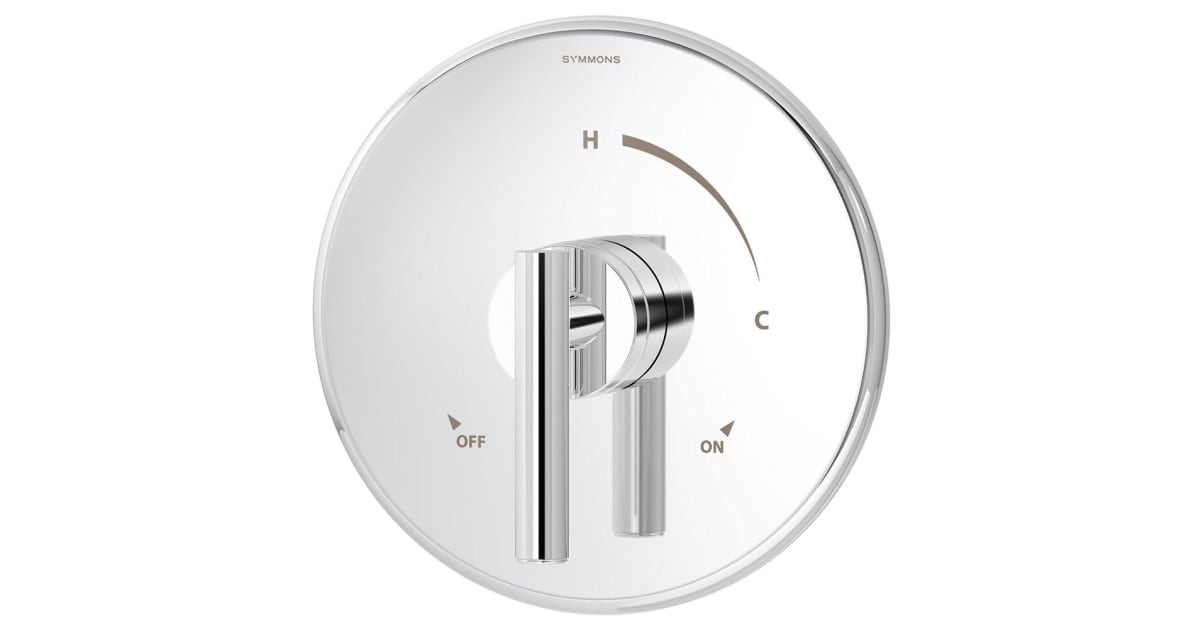 Symmons 3500-CYL-B-X Dia Shower Valve Trim with Temptrol Mixing Valve ...