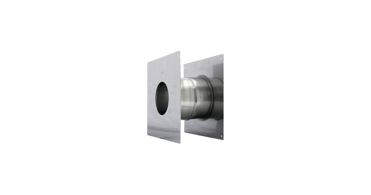 Takagi TK-KPW4-1 4" Diameter - Direct Vent Pipe - Single Wall - Wall ...