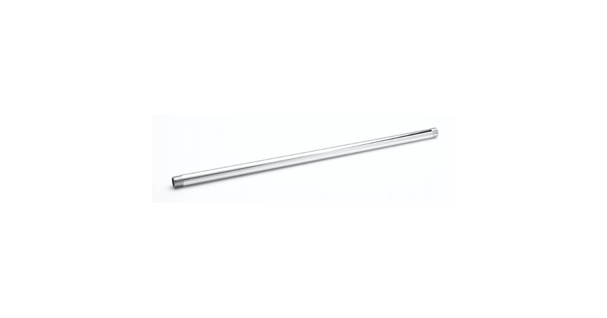 T and S Brass 000369-40 Riser, 3/8" NPT x 18" Long (Chrome-Plated ...