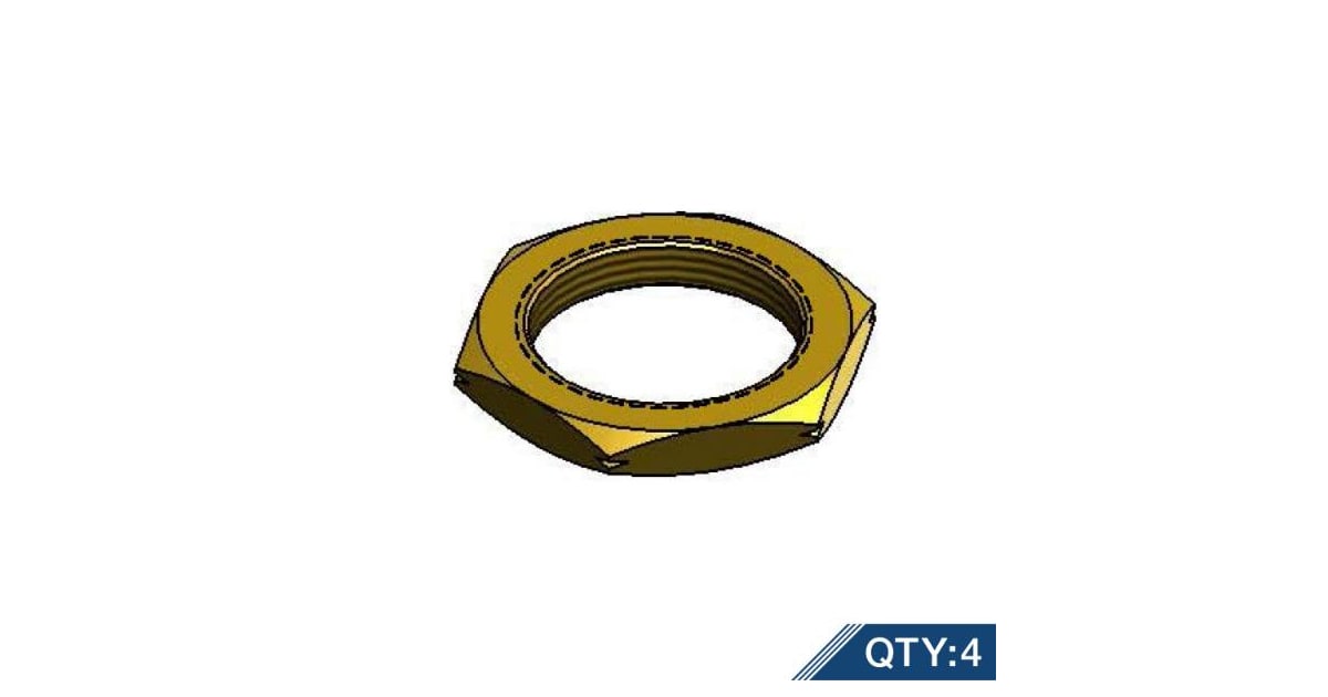 T and S Brass 000971-45M Hex Locknut MASTER 3/4-14NPSM (4 PCS ...