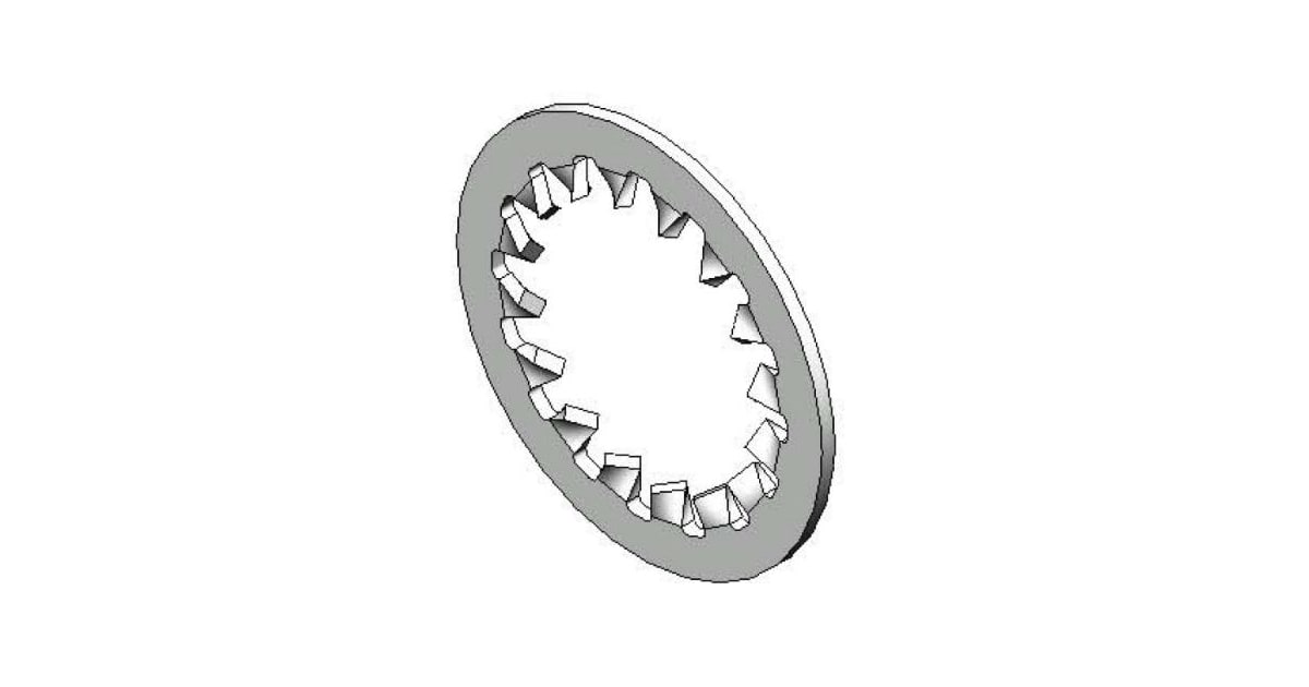 T and S Brass 001003-45 Lock Washer, Internal Tooth, 1-5/32" ID & 1-13/ ...