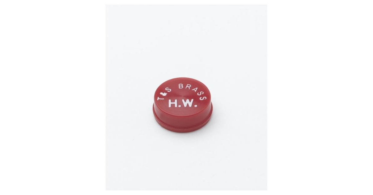 T and S Brass 001194-45 Snap-In Index Button, Red (Hot Water ...