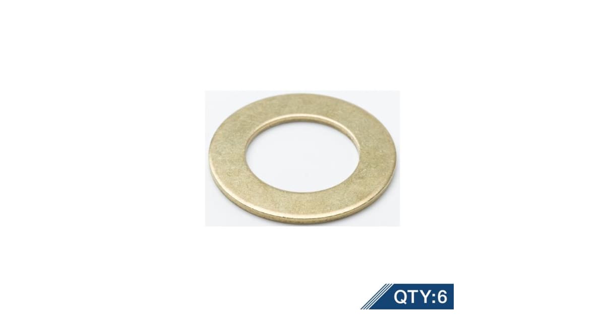 T and S Brass 002290-45M Brass Shank Washers (QTY6) | Ferguson Home