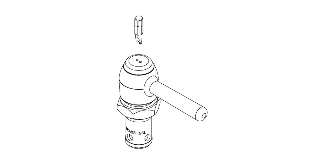 T and S Brass 009610-40 Bubbler Valve & Handle Assembly (Older Style ...