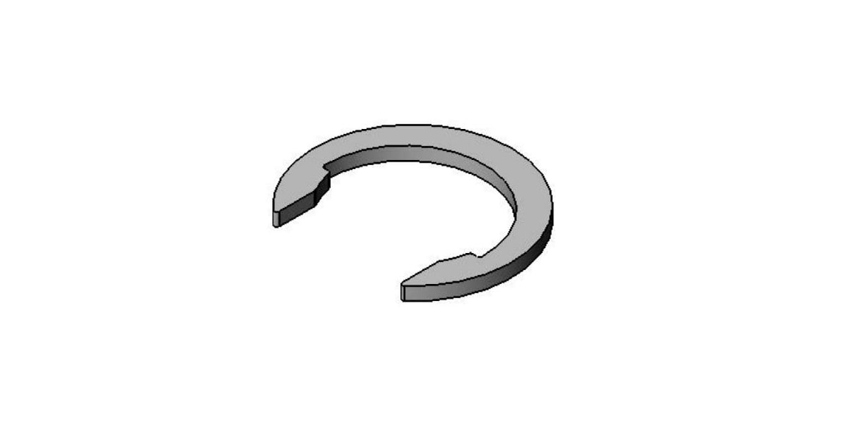 T and S Brass 010182-45 Retaining Ring, Crescent Type (Stainless Steel ...