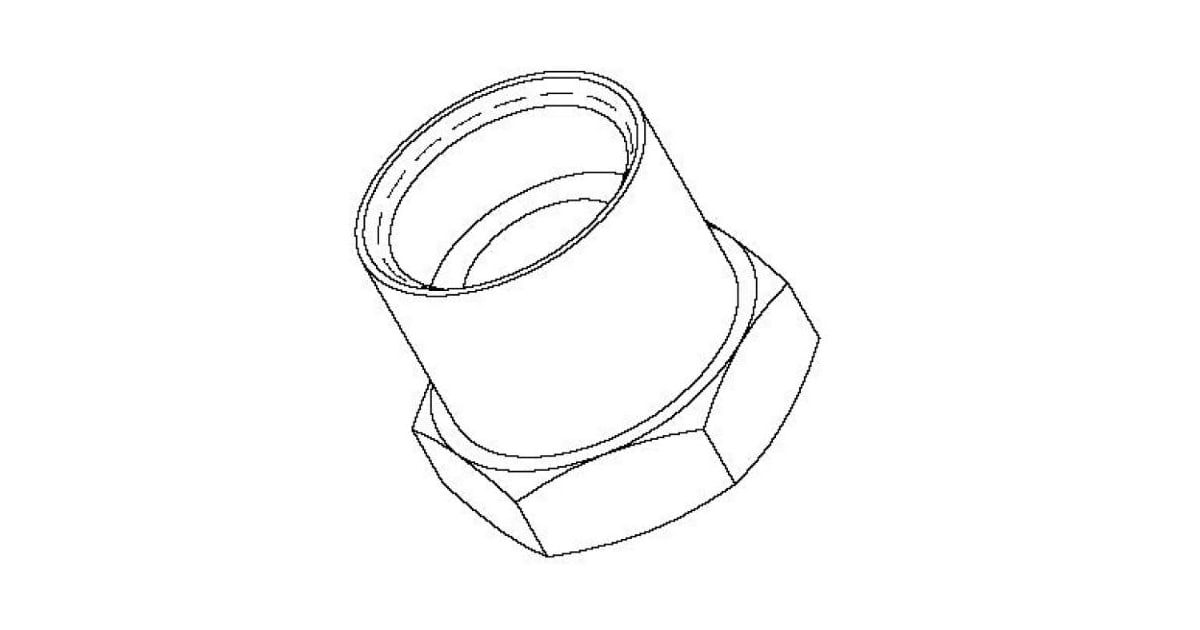 T and S Brass 016157-25 ADAPTER:7/8-20 Female Thread x 1/2" NPT Female ...