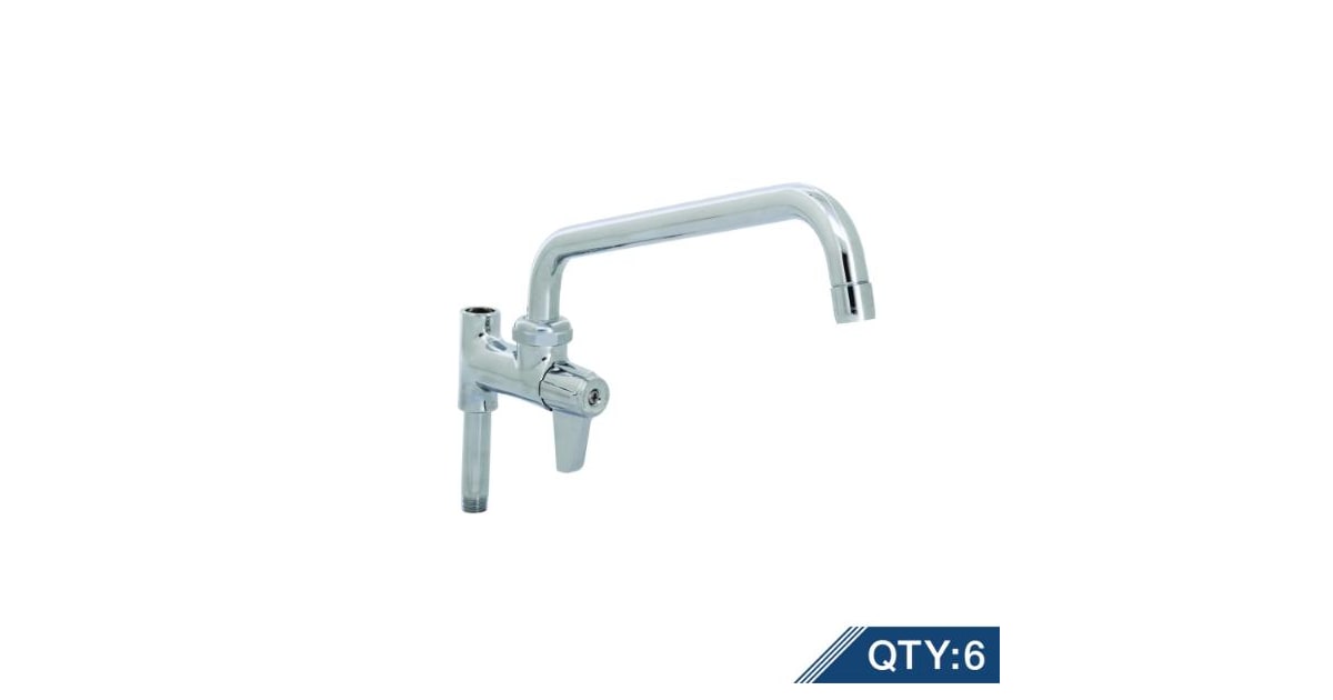 T and S Brass 5AFL12-PQ6 Equip Single Handle Deck Mounted Food Service ...