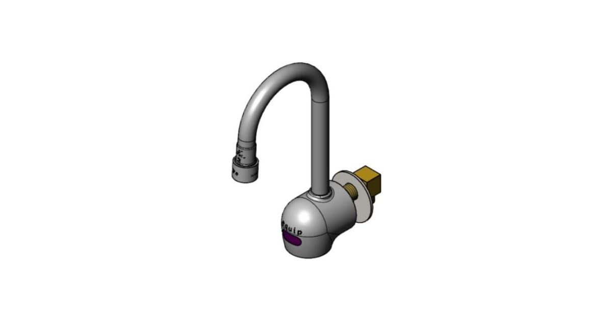 T and S Brass 5EF-1D-WG-VF05 0.5 GPM Wall Mounted Single Hole Bathroom ...
