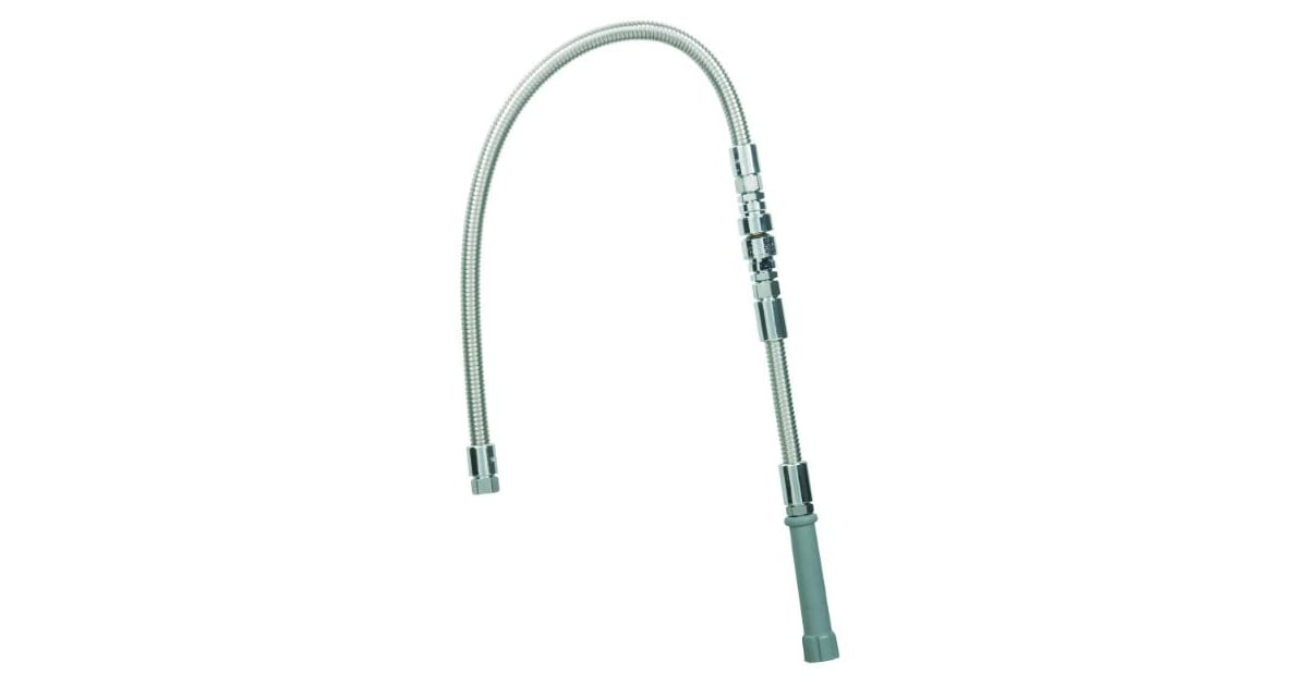 T and S Brass B-0044-V9 Hose, 44" Flexible Stainless Steel, Backflow ...