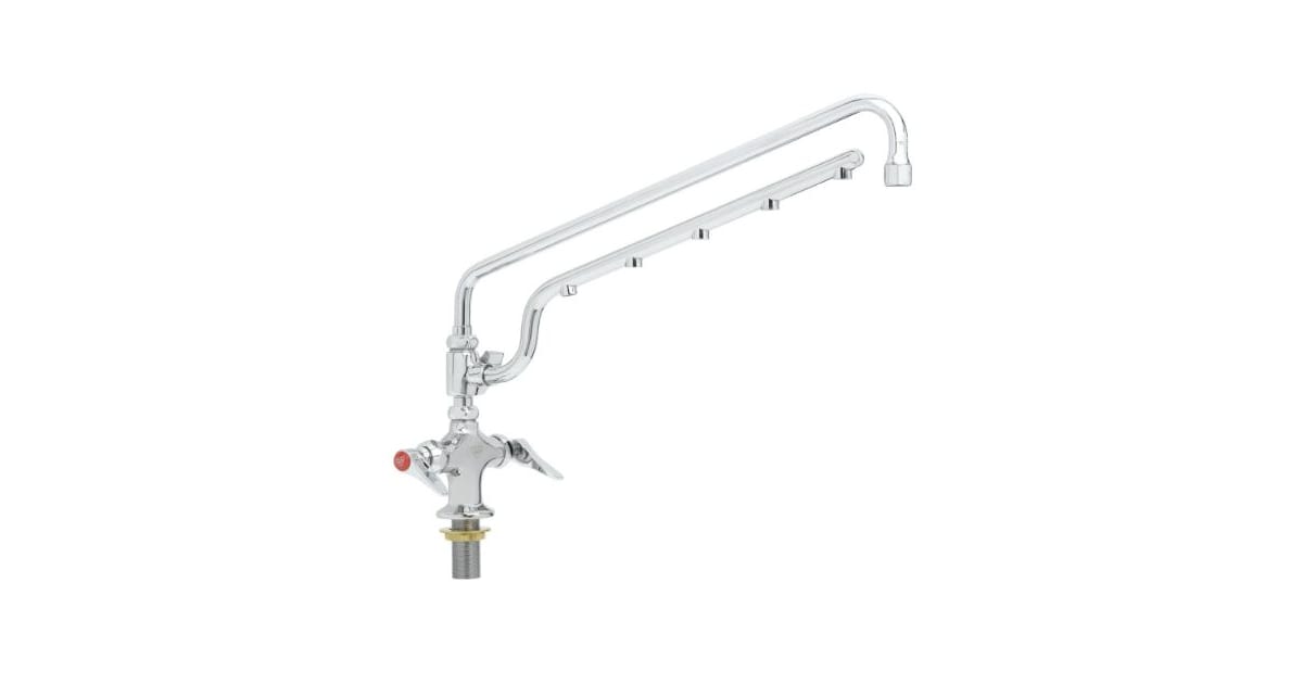 T and S Brass B-0200-U18 Ultrarinse Double Handle Deck Mounted Food ...