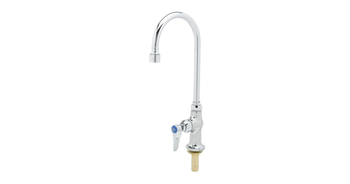 T and S Brass B-0306-01 2.2 GPM Deck Mounted Single Hole Single ...