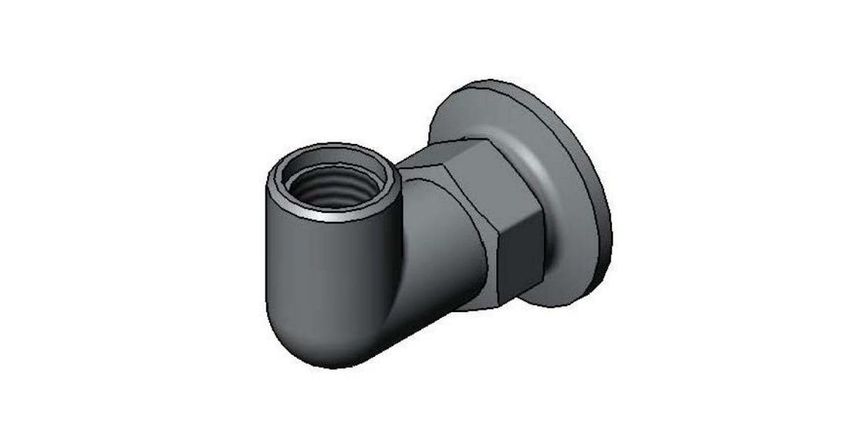 T and S Brass B-0432-A Rigid Base Assembly, Wall Mount, 1/2" NPT Female ...