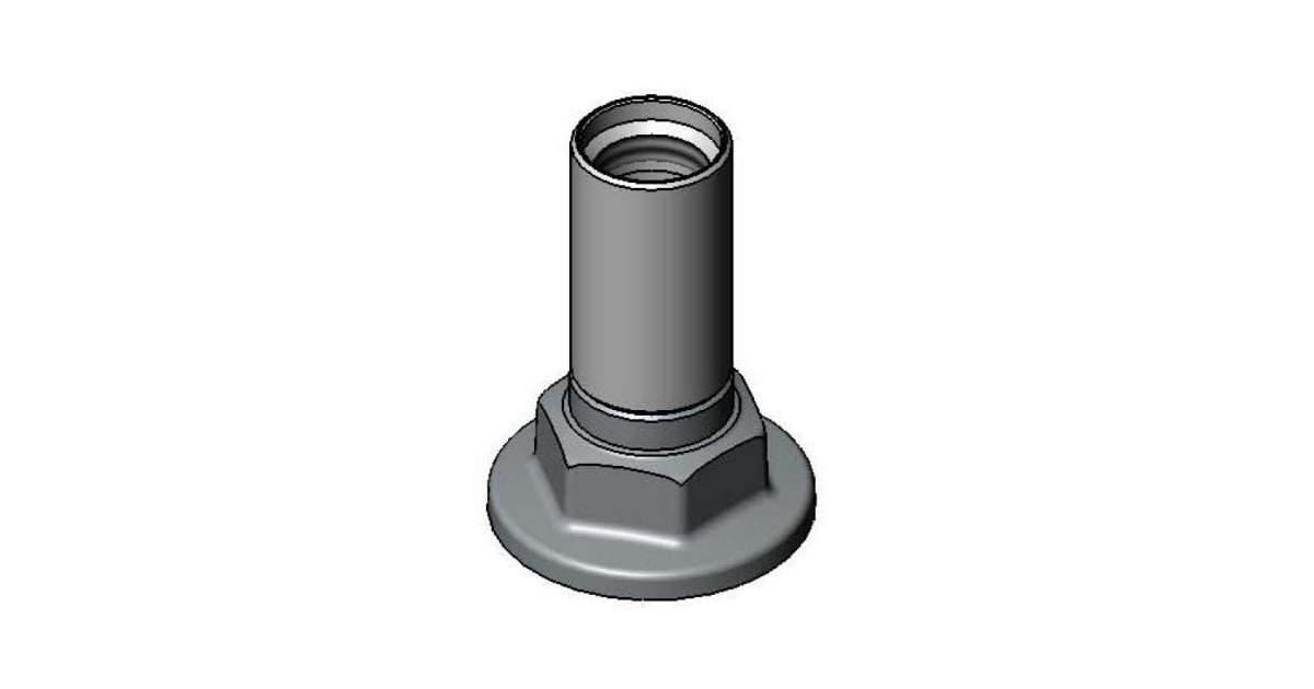 T and S Brass B-0446 Inlet Extension, 2-3/4" Length, 1/2" NPT Female ...