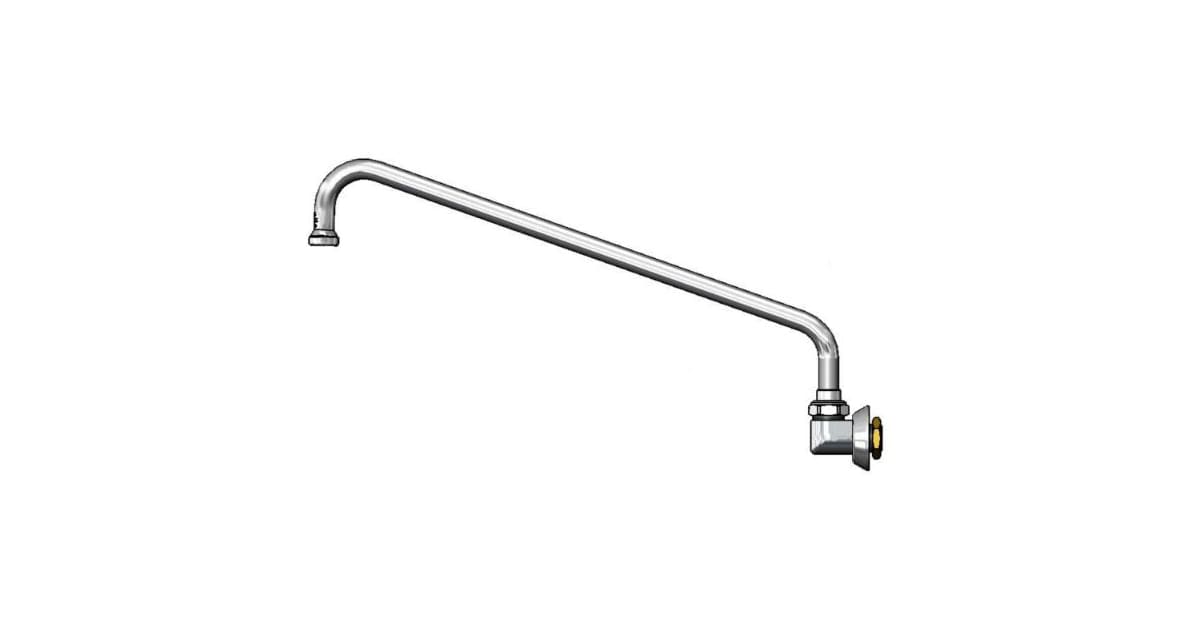 T and S Brass B-0526-2 Swivel Nozzle, Wall Mount, 6" Swing Nozzle ...