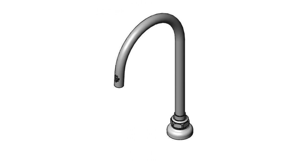 T and S Brass B-0545-F15-LW 1.5 GPM 5-11/16" Deck Mounted Dummy Swivel ...