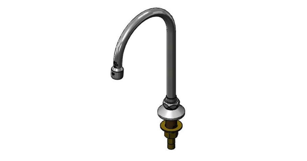 T and S Brass B-0546-133XLF15 Dummy Gooseneck, Swivel/Rigid, 1.5 GPM ...