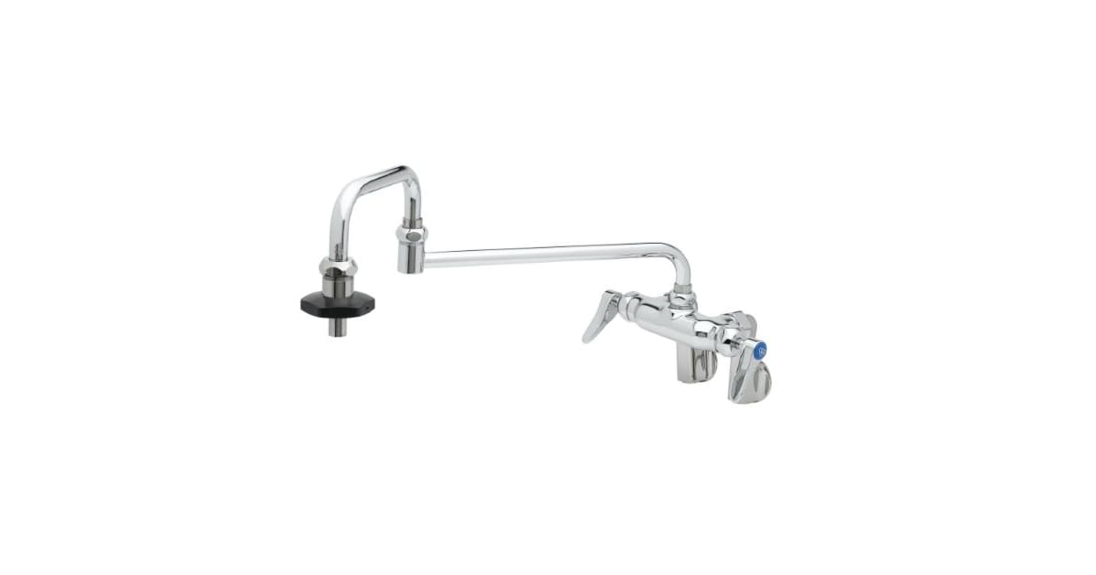 T and S Brass B-0599-CR 6.84 GPM Wall Mounted Bridge Pot Filler ...