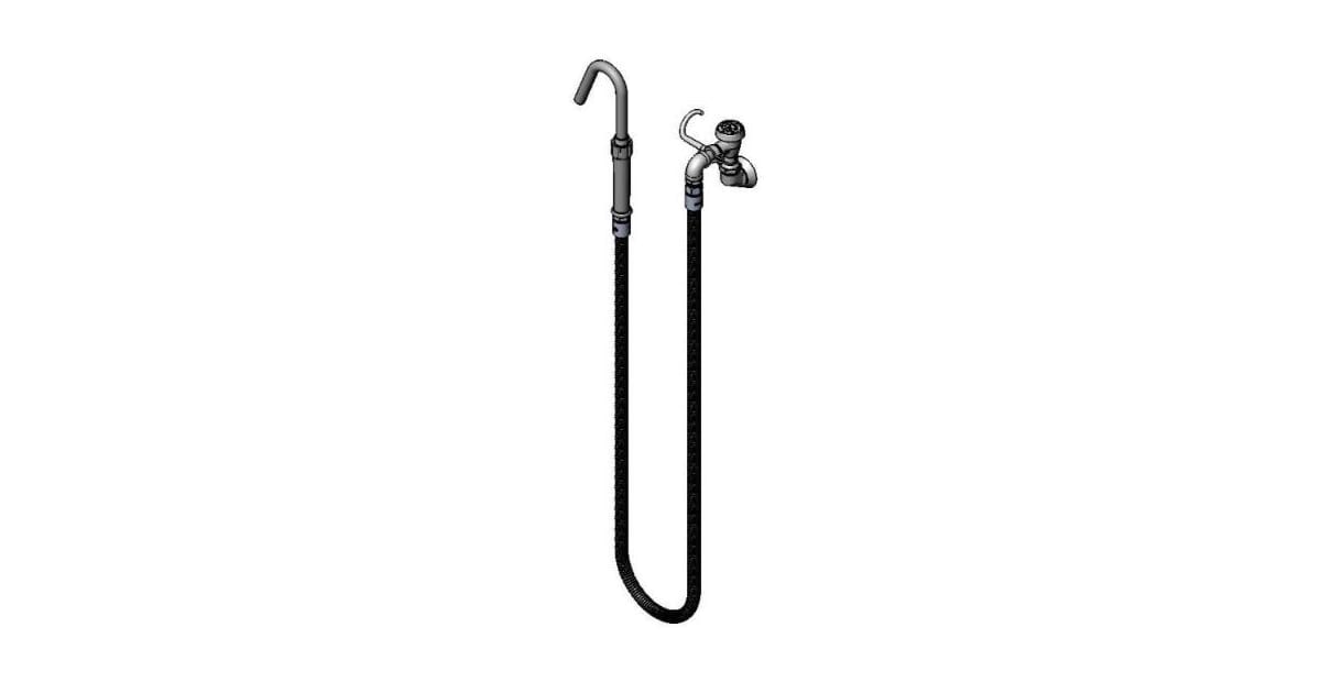 T and S Brass B-0601 4.8 GPM Wall Mounted Single Hole Pot Filler ...
