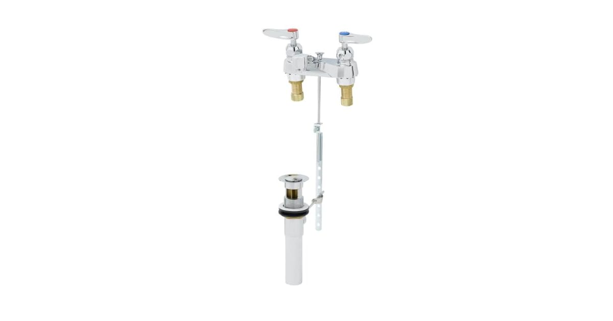 T and S Brass B-0870-CR 2.20 GPM Centerset Bathroom Faucet with Pop-Up ...