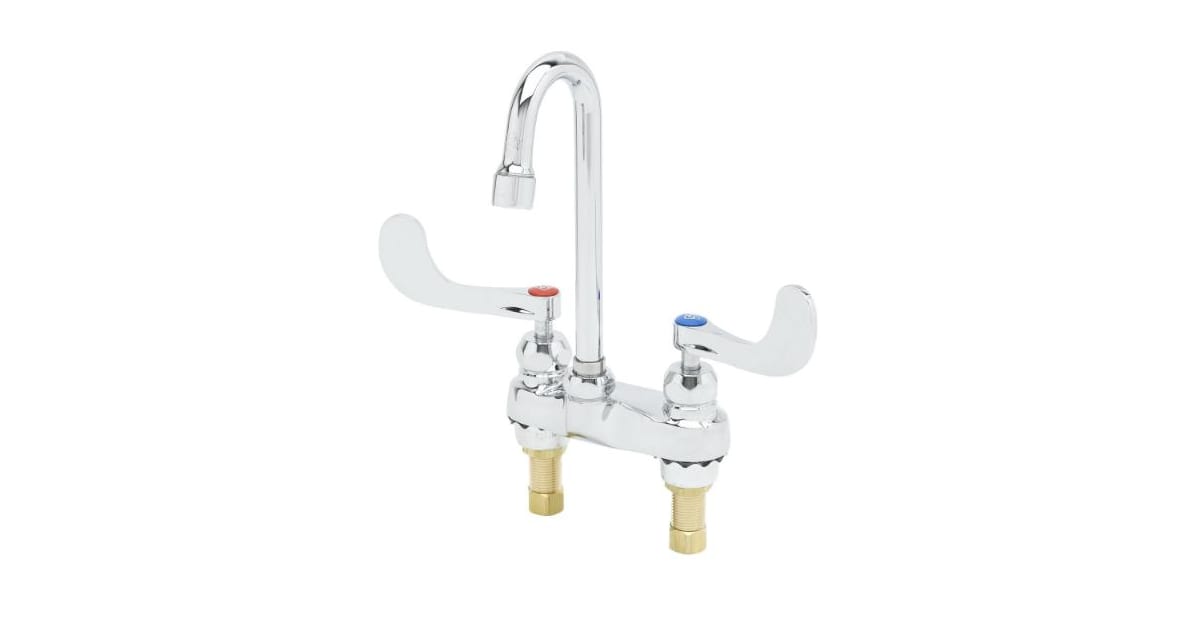 T and S Brass B-0892-F1-CR-SC 1.00 GPM Centerset Bathroom Faucet ...
